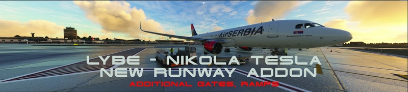 LYBE - Nikola Tesla - Belgrade, Serbia -2 runways addon scenery v002.0 ...