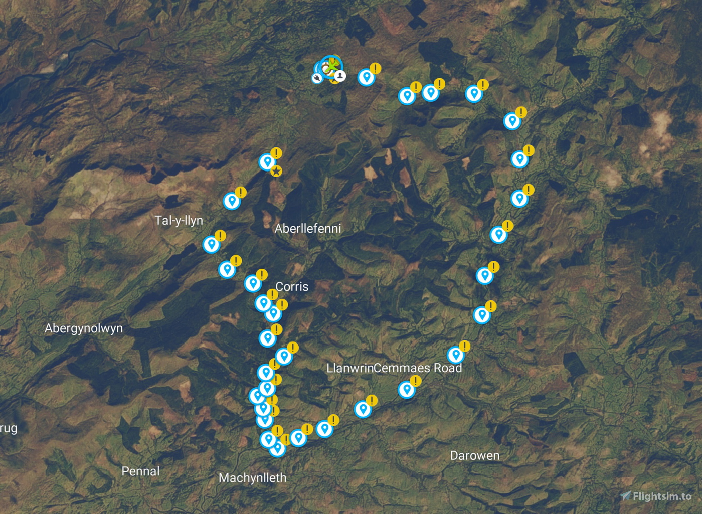 Mach Loop Race Course and Airport EMAC in Dulas Valley, Machynlleth, UK ...