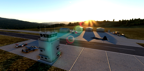 Mach Loop Race Course and Airport EMAC in Dulas Valley, Machynlleth, UK ...