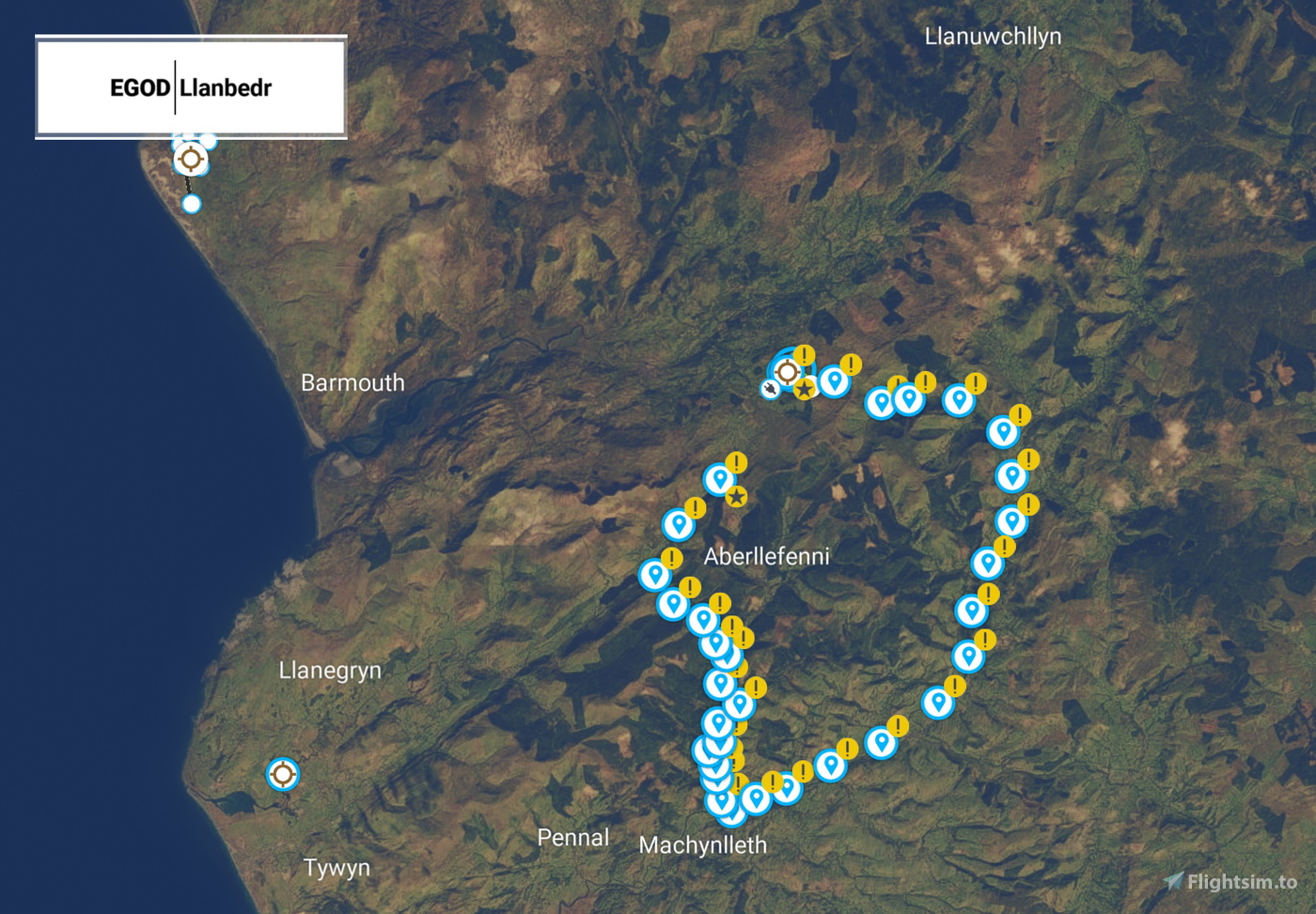 Mach Loop Race Course and Airport EMAC in Dulas Valley, Machynlleth, UK ...