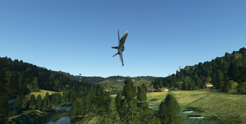 Mach Loop Race Course and Airport EMAC in Dulas Valley, Machynlleth, UK ...