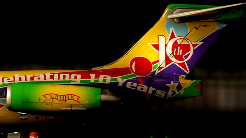 MD-82 Spirit Airlines 10th Anniversary "N814NK" for Microsoft Flight ...