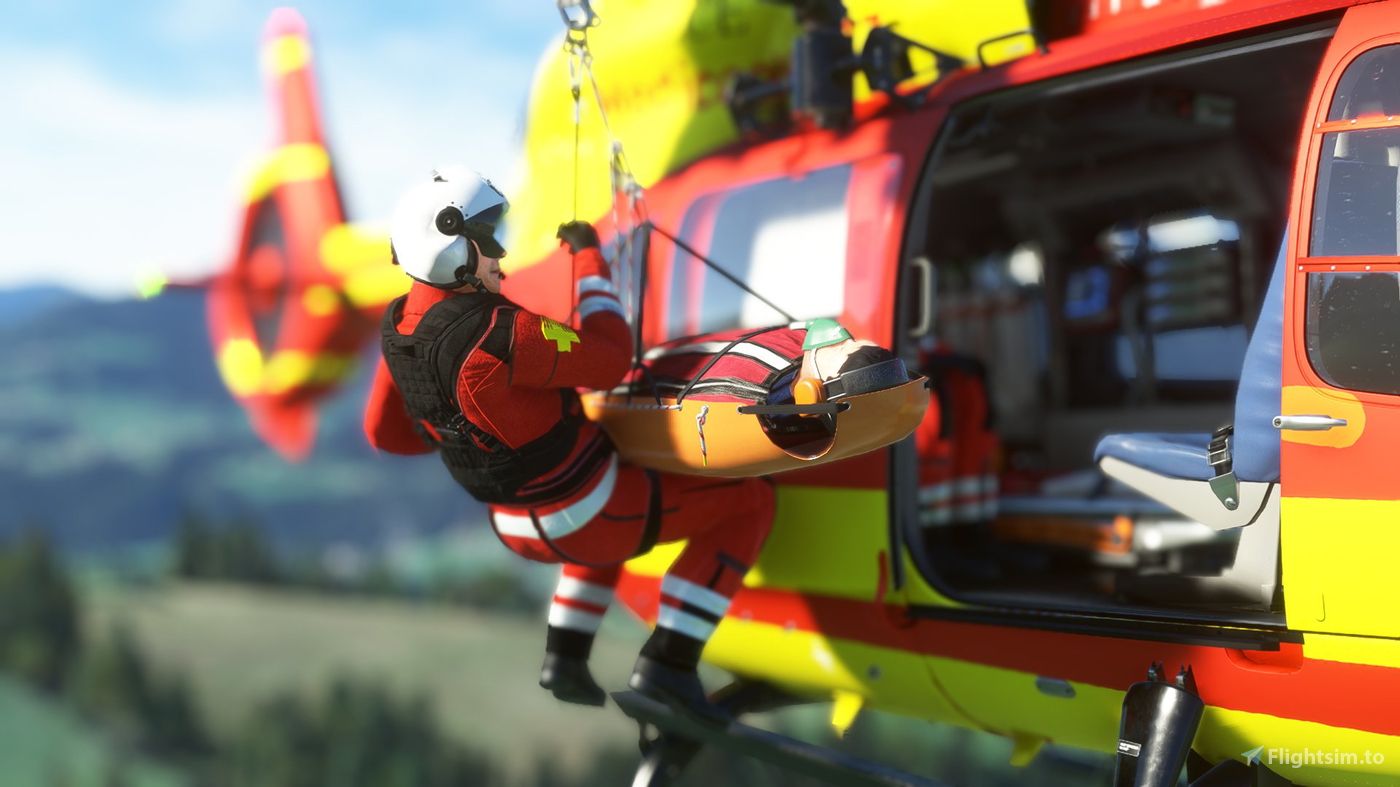 Medicopter 117 with Pilot and Crew for Microsoft Flight Simulator | MSFS