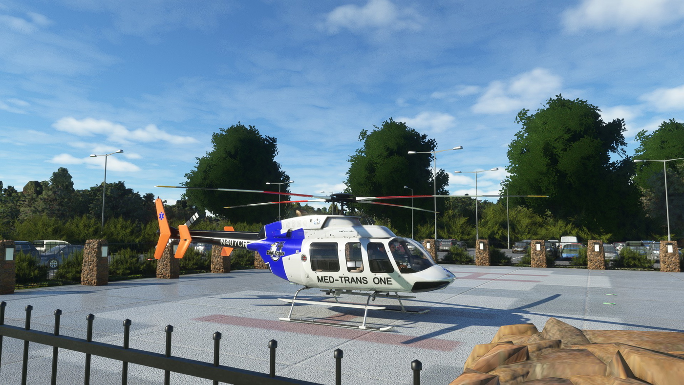MedTrans-One 2023 Livery | N407CR | Bell 407 for Microsoft Flight ...