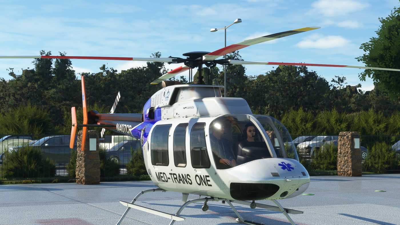 MedTrans-One 2023 Livery | N407CR | Bell 407 for Microsoft Flight ...