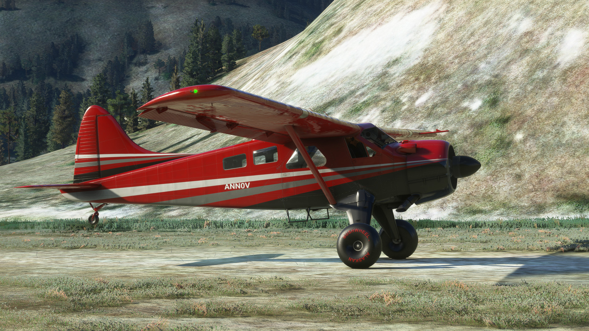 Microsoft DHC-2 Beaver - Red Bush Livery - MSFS Add-on - Flightsim.to