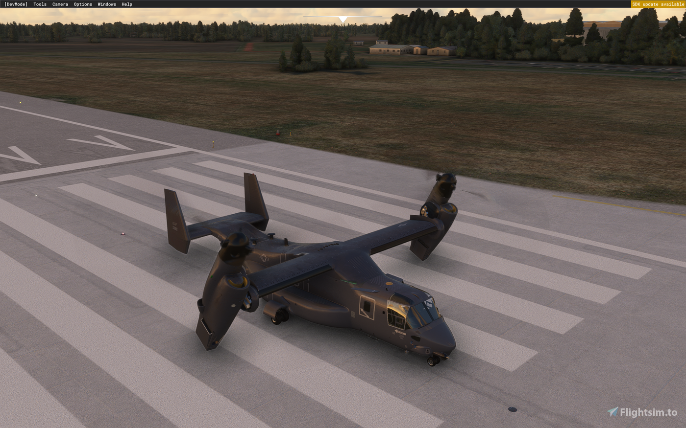Miltech MV-22B USAF 7th SOS (new colours) RAF Mildenhall for Microsoft Flight Simulator | MSFS