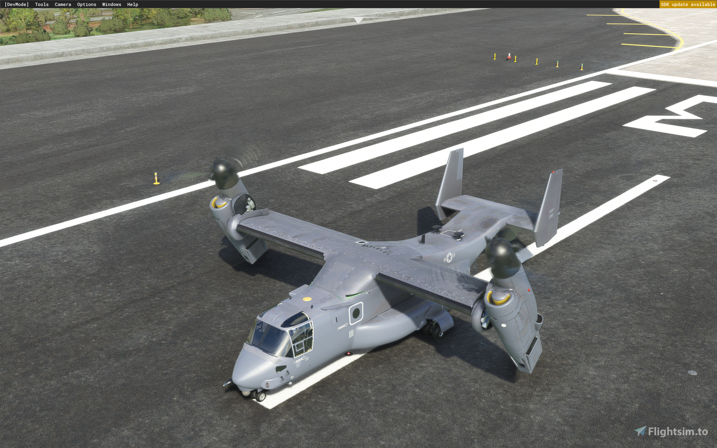 Miltech MV-22B USAF 7th SOS (new colours) RAF Mildenhall for Microsoft ...