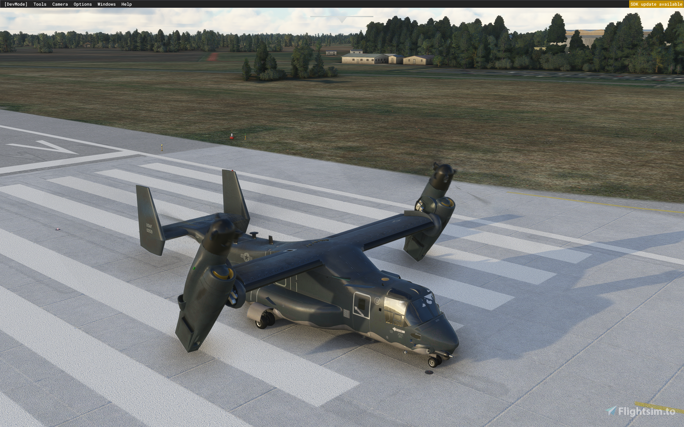 Miltech MV-22B USAF 7th SOS RAF Mildenhall for Microsoft Flight Simulator | MSFS