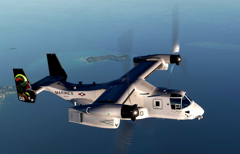 Miltech Simulations MV-22B VMM-265 Dragons CAG 2022 for Microsoft Flight Simulator | MSFS