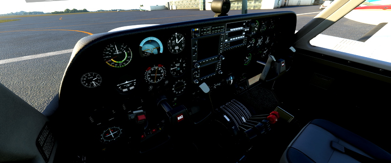 Milviz C310R Clean black cockpit for Microsoft Flight Simulator | MSFS