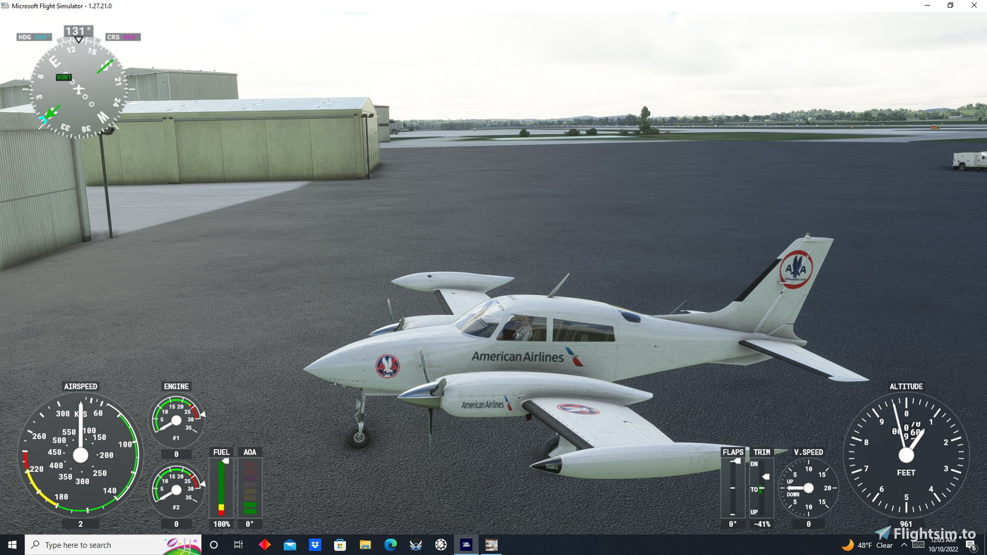 Milviz Cessna 310R American Airlines for Microsoft Flight Simulator | MSFS
