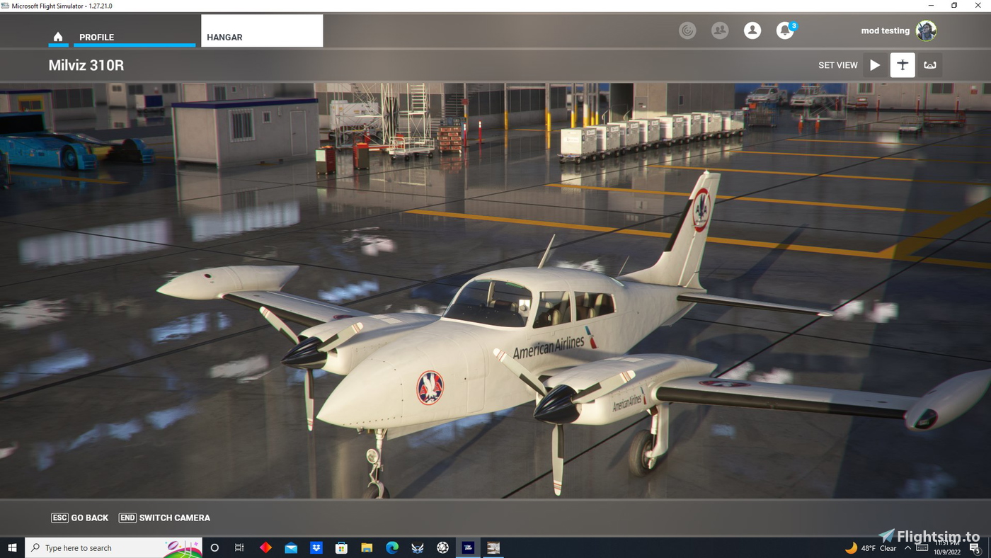 Milviz Cessna 310R American Airlines for Microsoft Flight Simulator | MSFS