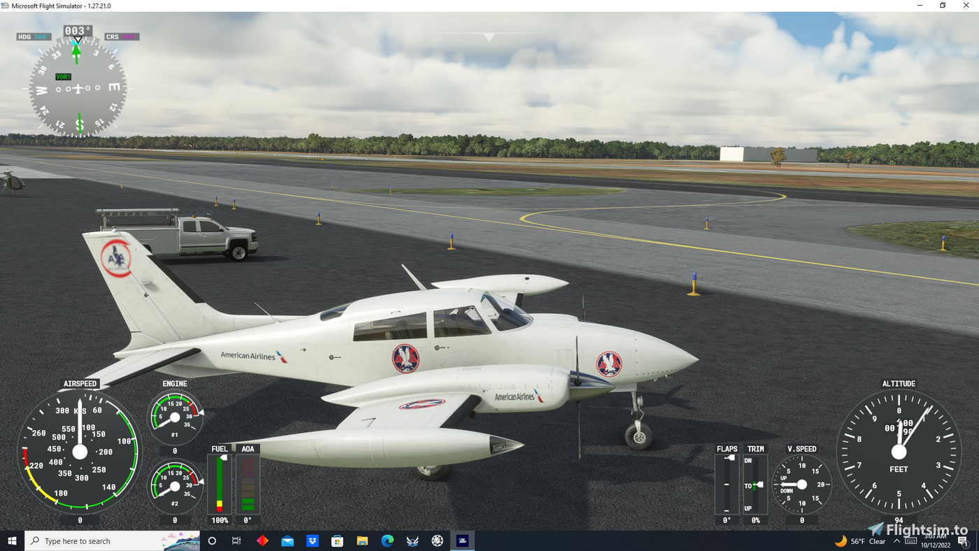 Milviz Cessna 310R American Airlines for Microsoft Flight Simulator | MSFS