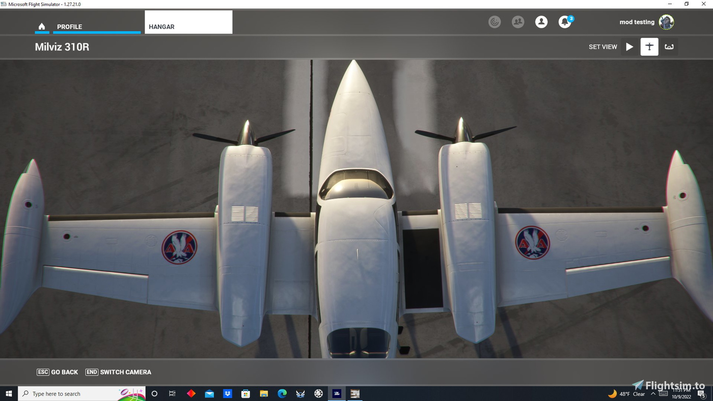Milviz Cessna 310R American Airlines for Microsoft Flight Simulator | MSFS
