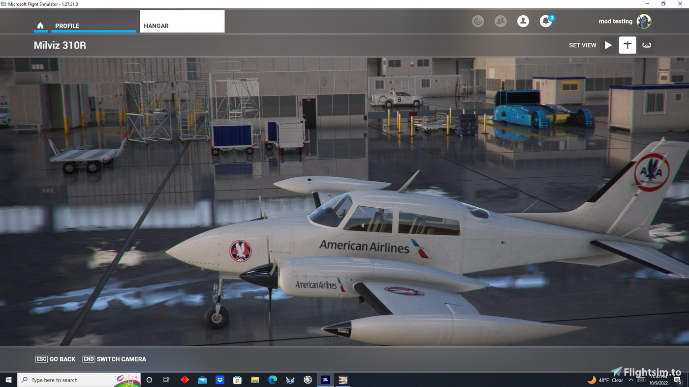 Milviz Cessna 310R American Airlines for Microsoft Flight Simulator | MSFS