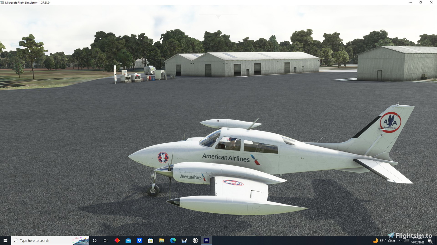 Milviz Cessna 310R American Airlines for Microsoft Flight Simulator | MSFS