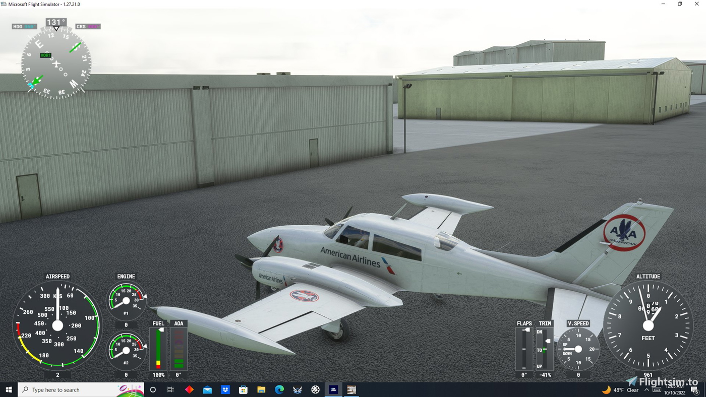 Milviz Cessna 310R American Airlines for Microsoft Flight Simulator | MSFS
