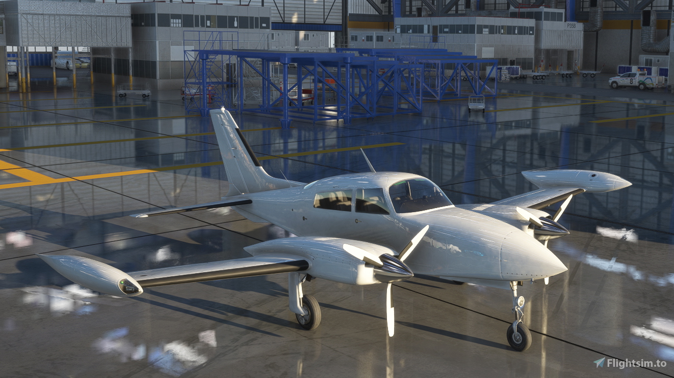 Milviz Cessna C310R White Livery for Microsoft Flight Simulator | MSFS