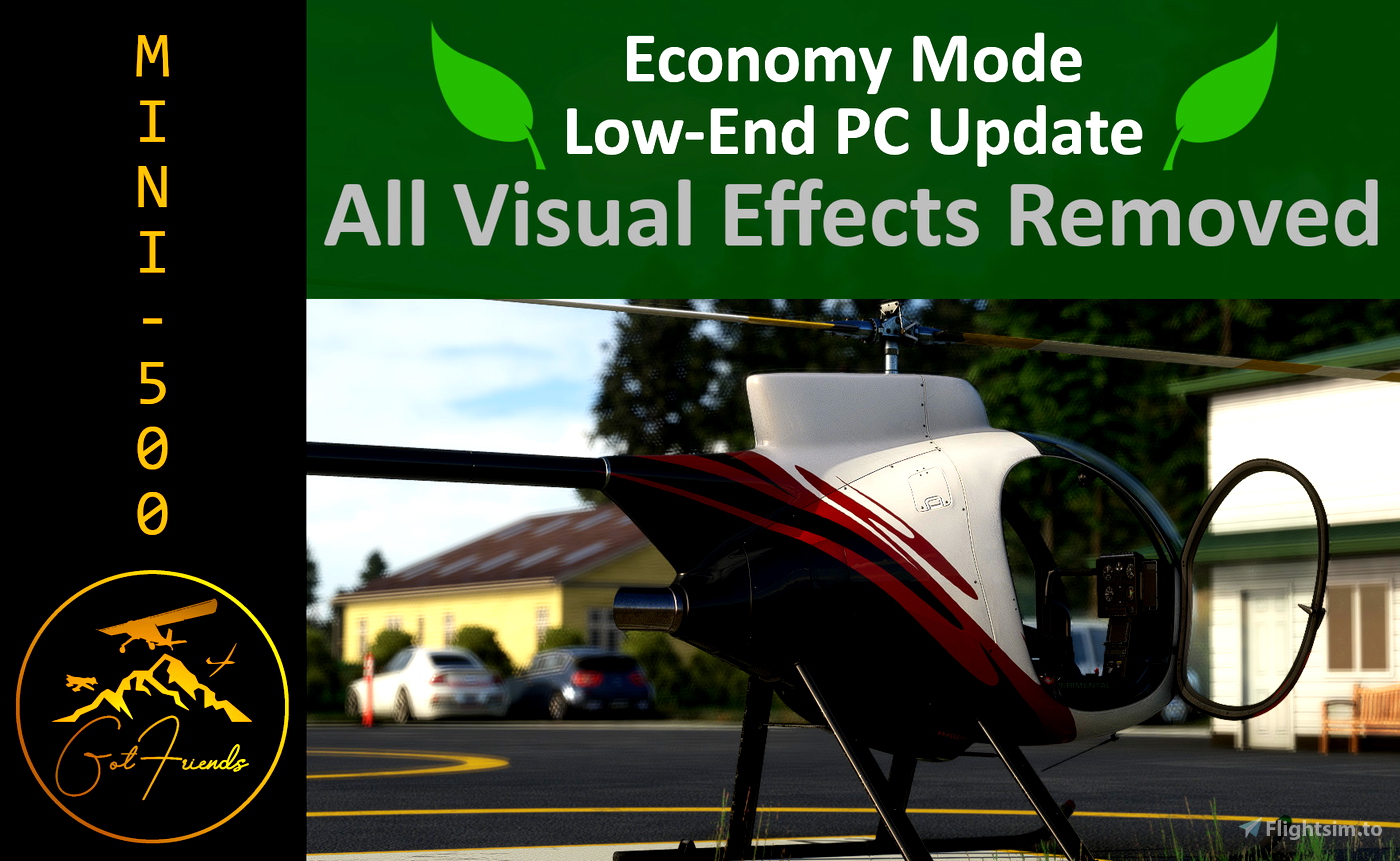 Mini-500 Helicopter: Economy Mode for Microsoft Flight Simulator | MSFS