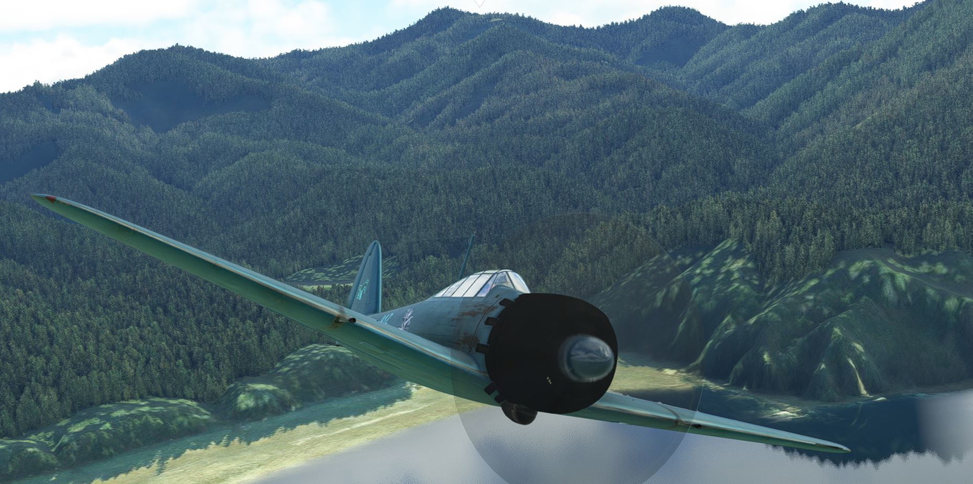 Mitsubishi A6M5 Zero Blue A12 for Microsoft Flight Simulator | MSFS