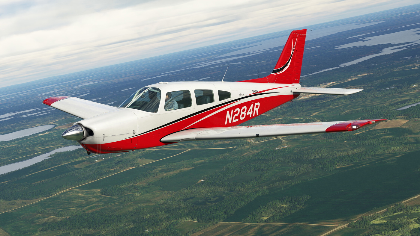 Modern Red Livery for Carenado Piper Arrow III for Microsoft Flight ...