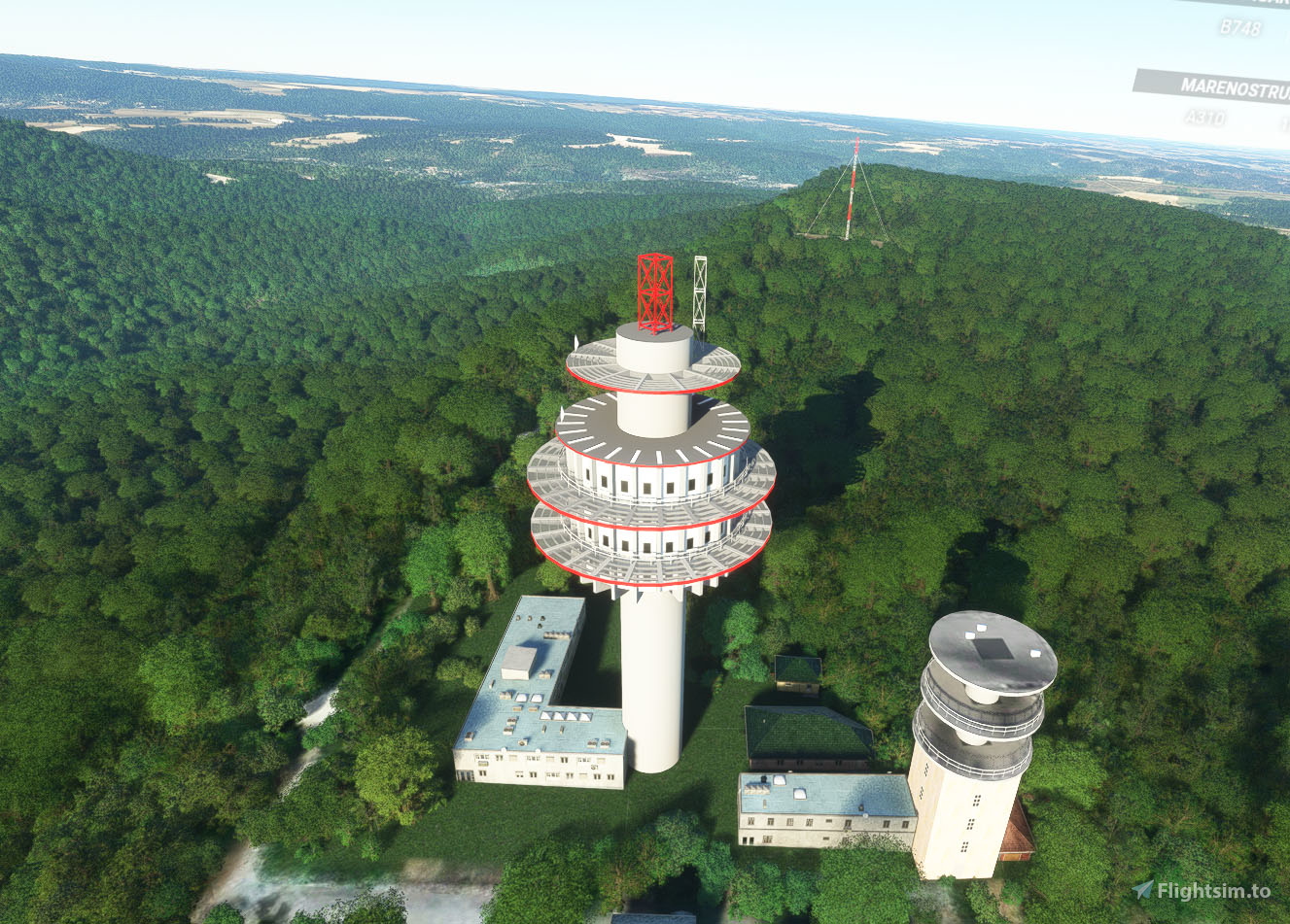 Mont Afrique Tower near LFSD LFGI LFGZ for Microsoft Flight Simulator ...