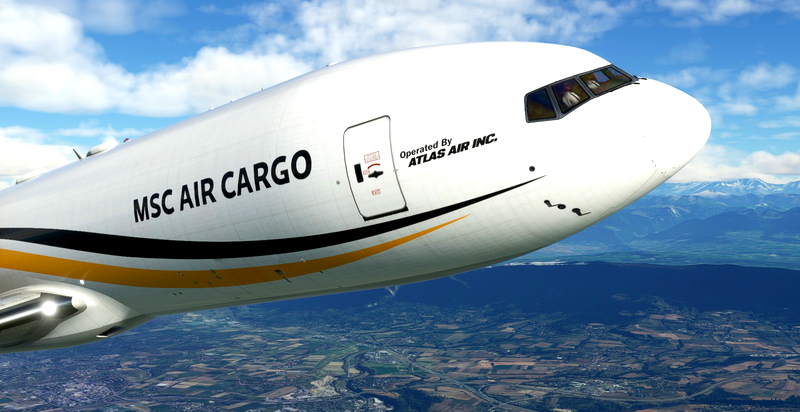 MSC Air Cargo "N707GT" CaptainSim 777-200F for Microsoft Flight ...