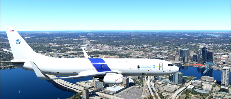 MSFS 2020 PMDG 737-800 P-8A of the Dept of Homeland Security, Customs ...