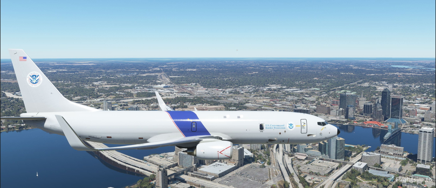 MSFS 2020 PMDG 737-800 P-8A of the Dept of Homeland Security, Customs ...
