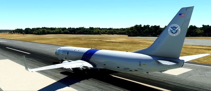 MSFS 2020 PMDG 737-800 P-8A of the Dept of Homeland Security, Customs ...