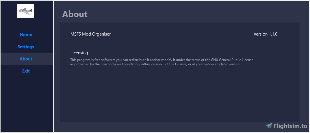 MSFS Mod Organiser for Microsoft Flight Simulator | MSFS