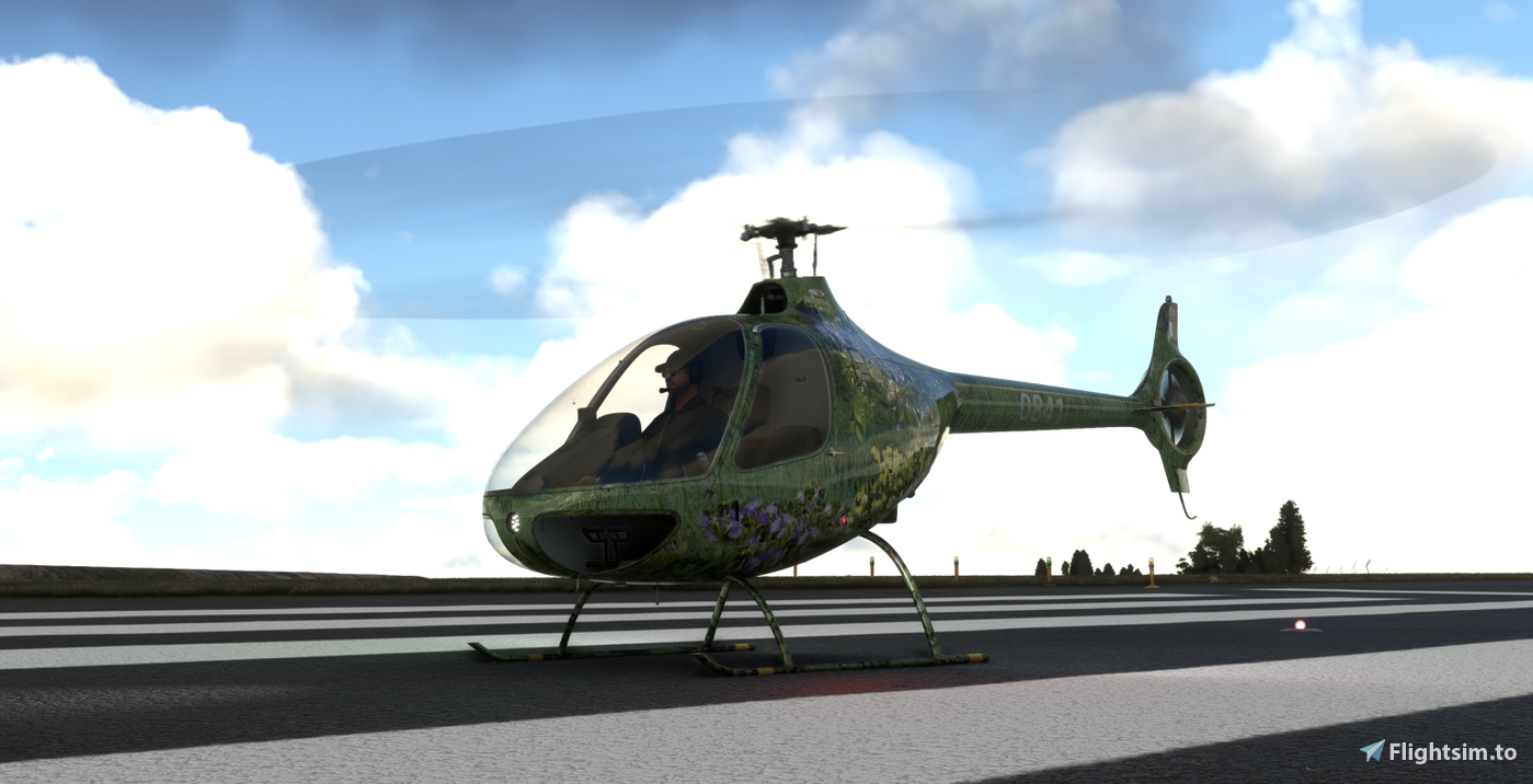 MSFS Stock ASOBO Cabri G2 Green Forest Repaint for Microsoft Flight ...