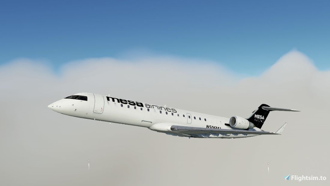 MESA Airlines MSFS2020/FSX CRJ700 conversion Livery for Microsoft ...