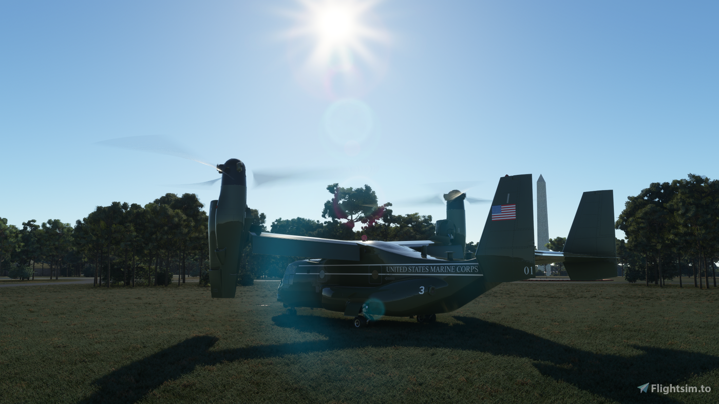 MV-22B Osprey Marine One repaint for Microsoft Flight Simulator | MSFS