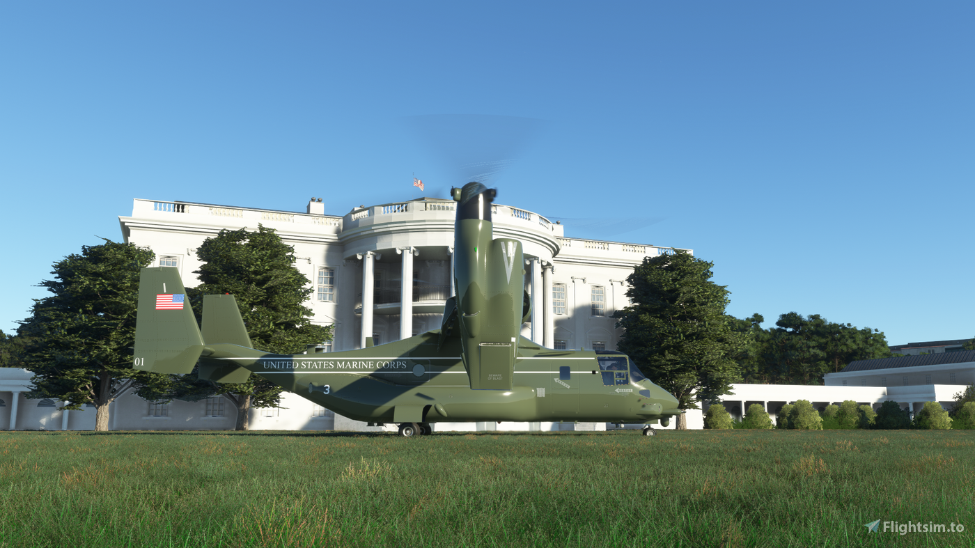 MV-22B Osprey Marine One for Microsoft Flight Simulator | MSFS