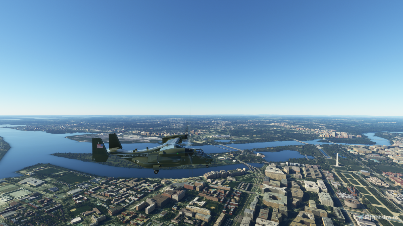 MV-22B Osprey Marine One repaint for Microsoft Flight Simulator | MSFS