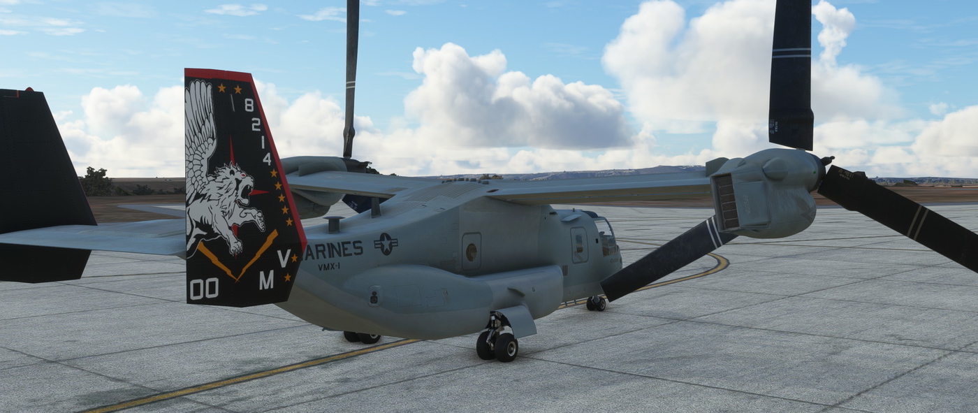 MV-22B Osprey USMC VMX-1 Flying Lions for Microsoft Flight Simulator | MSFS