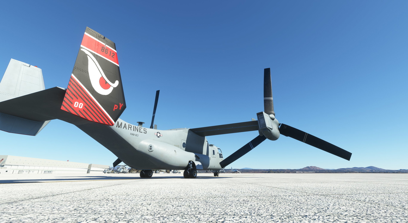 MV-22B USMC VMM-163 Livery package for Microsoft Flight Simulator | MSFS