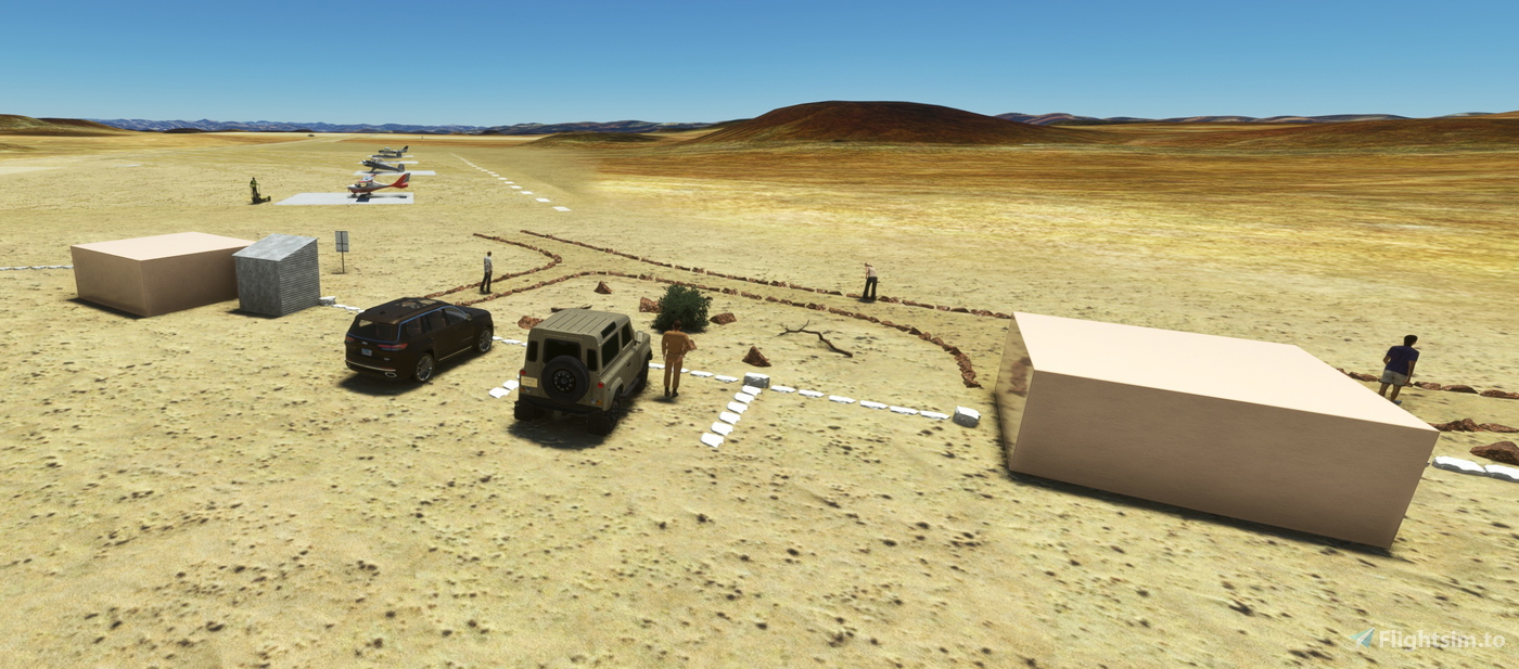 Namibia, Hoanib new airstrip FYHA for Microsoft Flight Simulator | MSFS