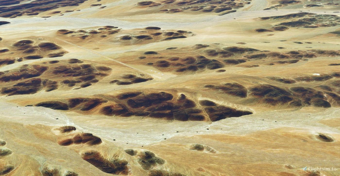 Namibia, Hoanib new airstrip FYHA for Microsoft Flight Simulator | MSFS