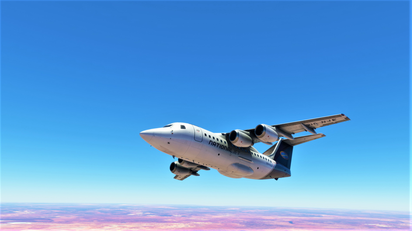 National Jet Systems VH-NJE - JF BAe146-100 for Microsoft Flight ...