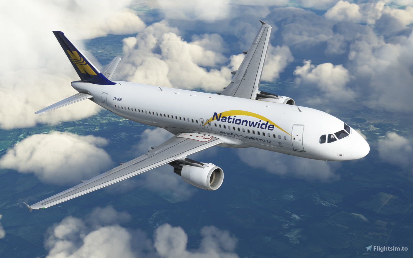 Nationwide Airlines Fenix Airbus A320 ZS-NUH Final Livery Fictional ...