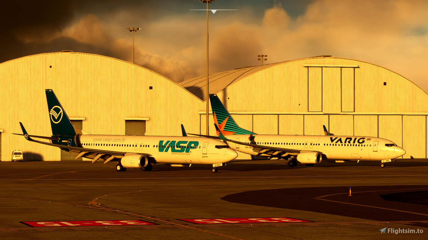 New Vasp Viação Aérea São Paulo Pr Rgv 8k Resolution Pmdg 737
