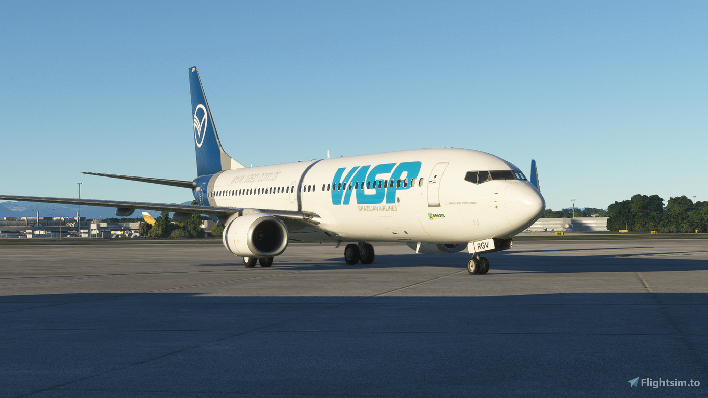 NEW VASP Viação Aérea São Paulo - (PR-RGV) - 8k-resolution - PMDG 737 ...