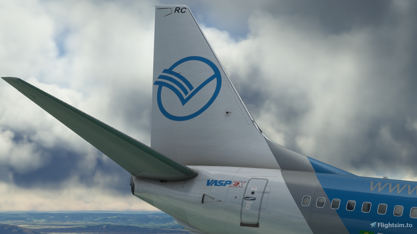 BLUE VASP Viação Aérea São Paulo - (PR-SRC) - 8k-resolution - PMDG 737 ...