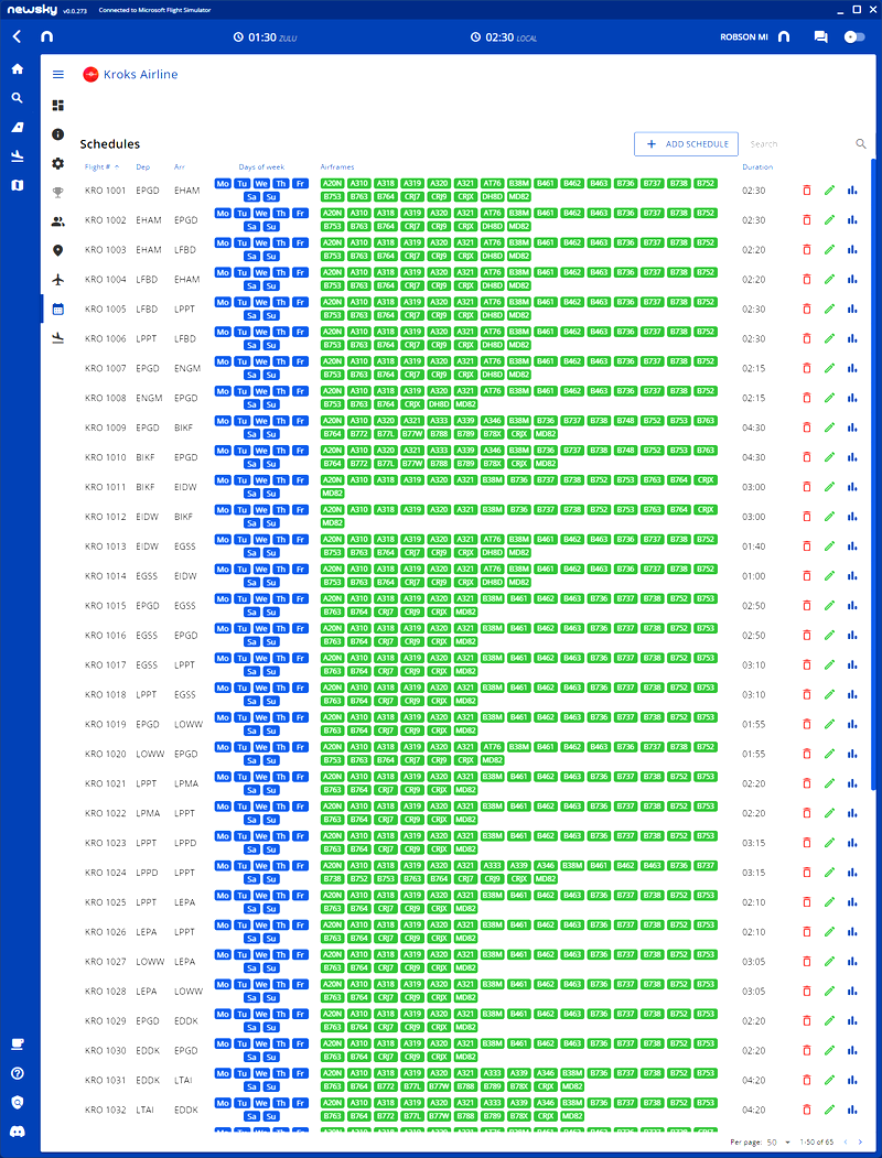Newsky - VA Platform for Microsoft Flight Simulator | MSFS
