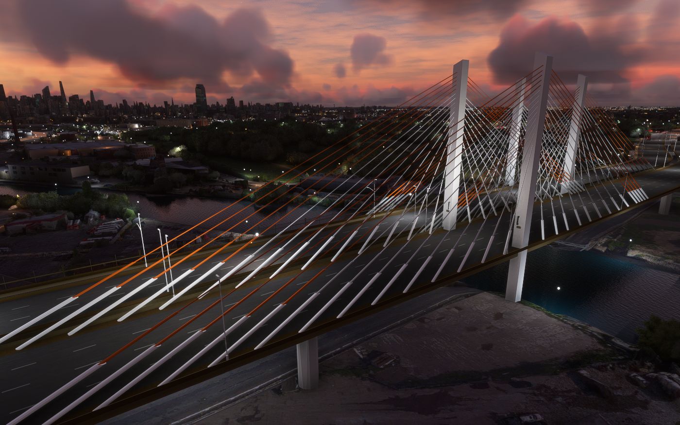 Newtown Creek Bridges, NYC, USA for Microsoft Flight Simulator | MSFS