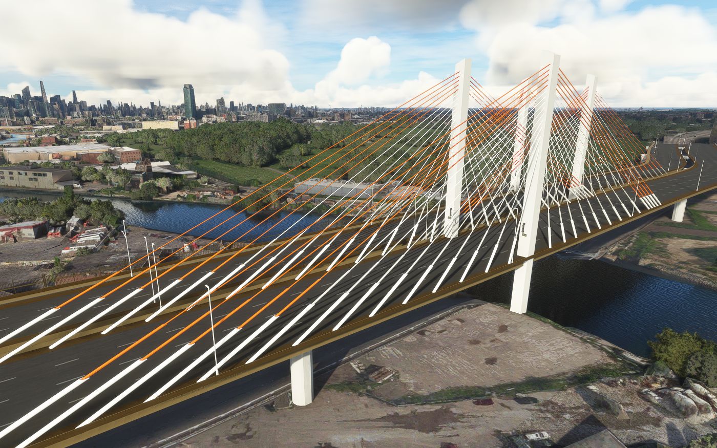 Newtown Creek Bridges, NYC, USA for Microsoft Flight Simulator | MSFS