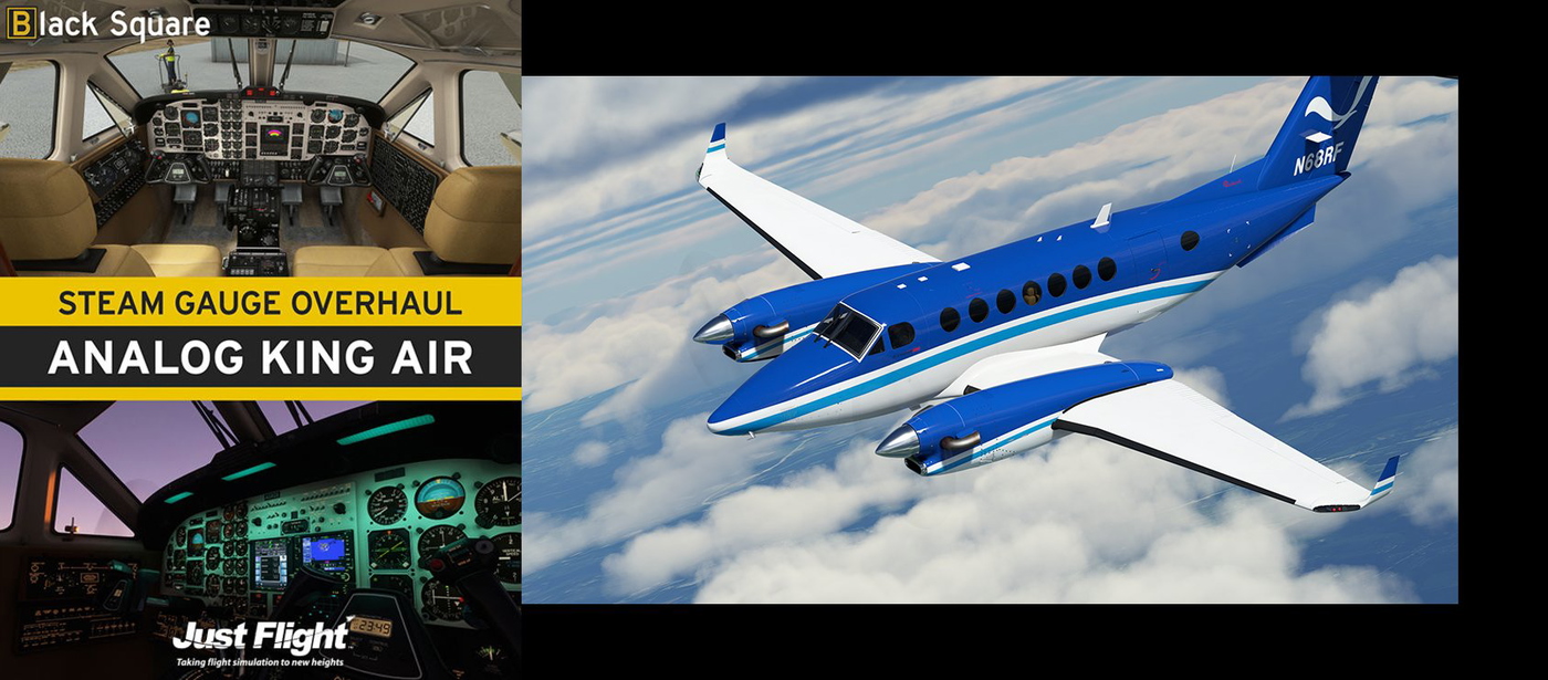 NOAA for Black Square Analog King Air for Microsoft Flight Simulator | MSFS